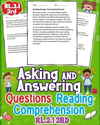 Asking and Answering Questions Reading Comprehension - RL3.1 3rd Grade